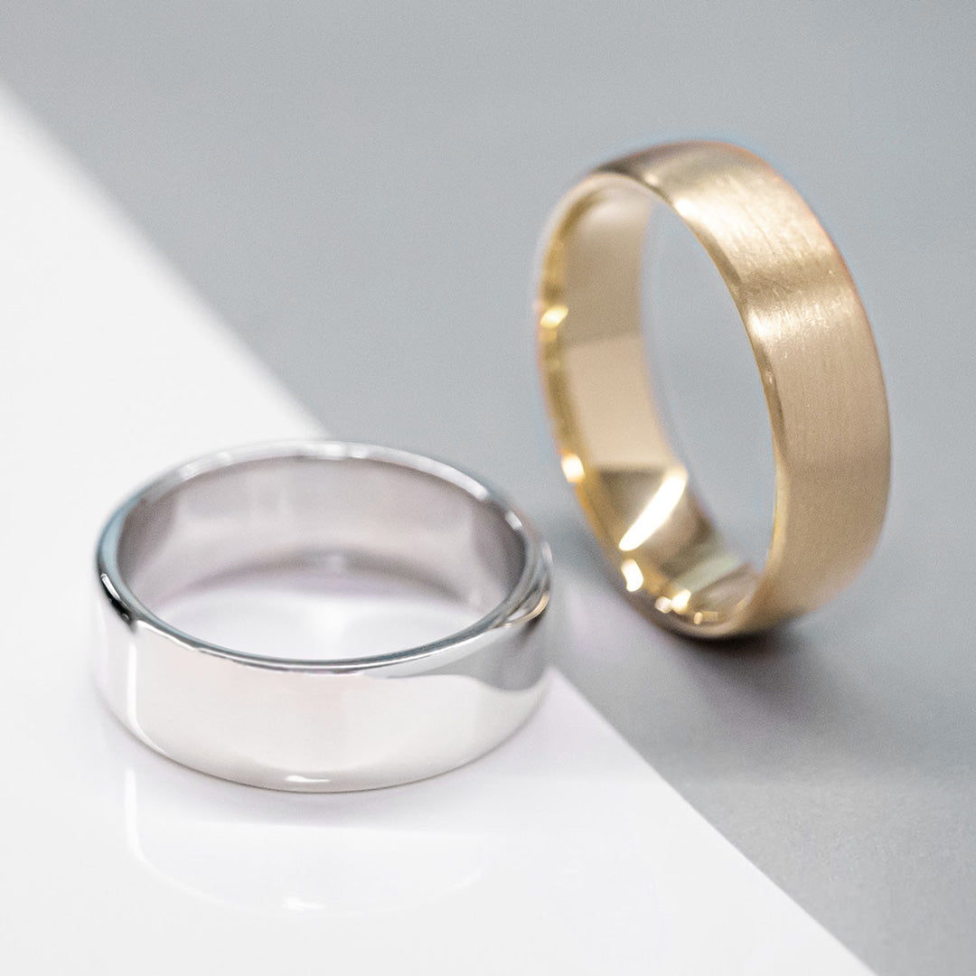 Mens Classic Wedding Rings – The Village Goldsmith