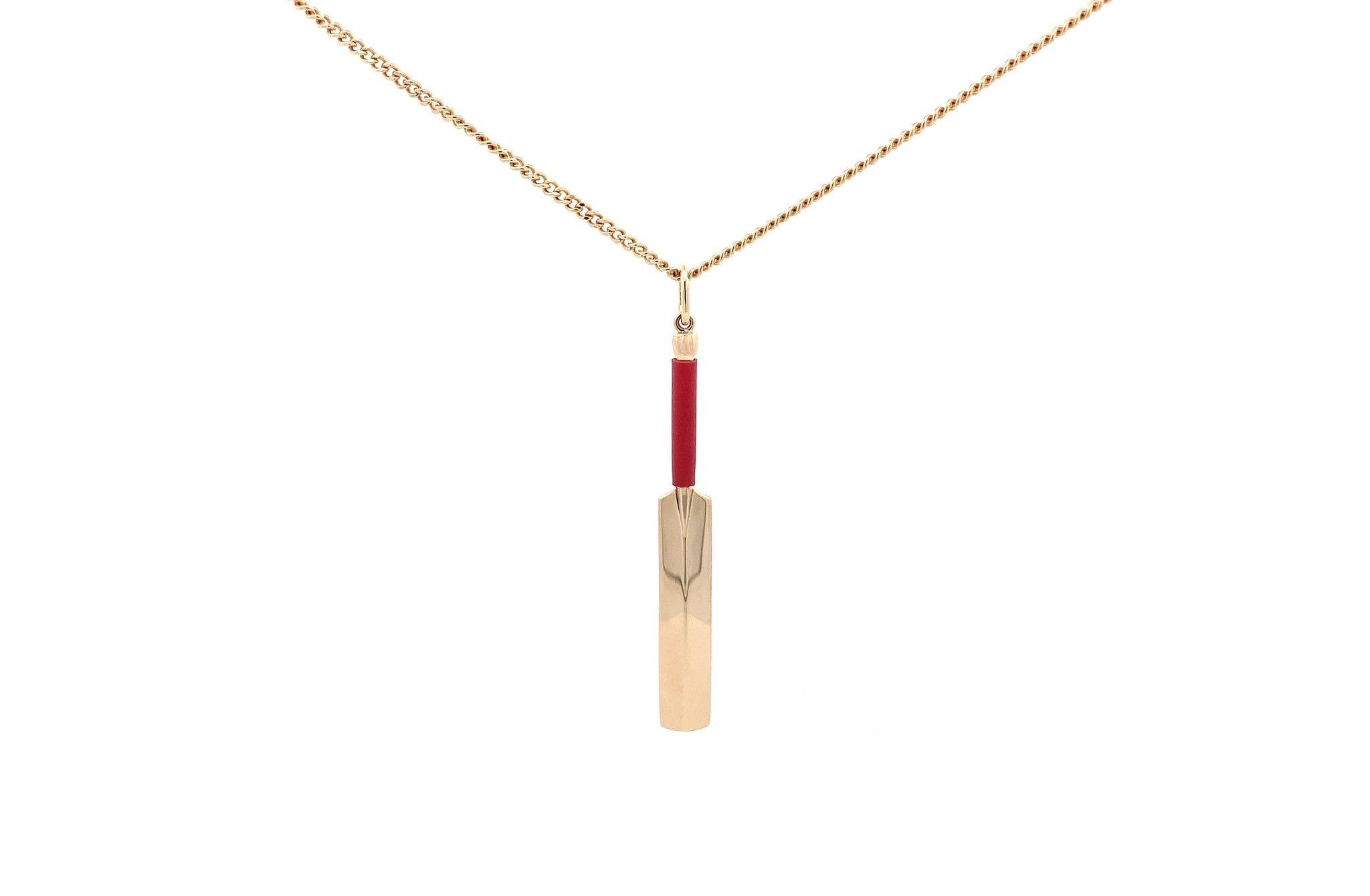 Model Cricket Bat Pendant in Yellow Gold – The Village Goldsmith